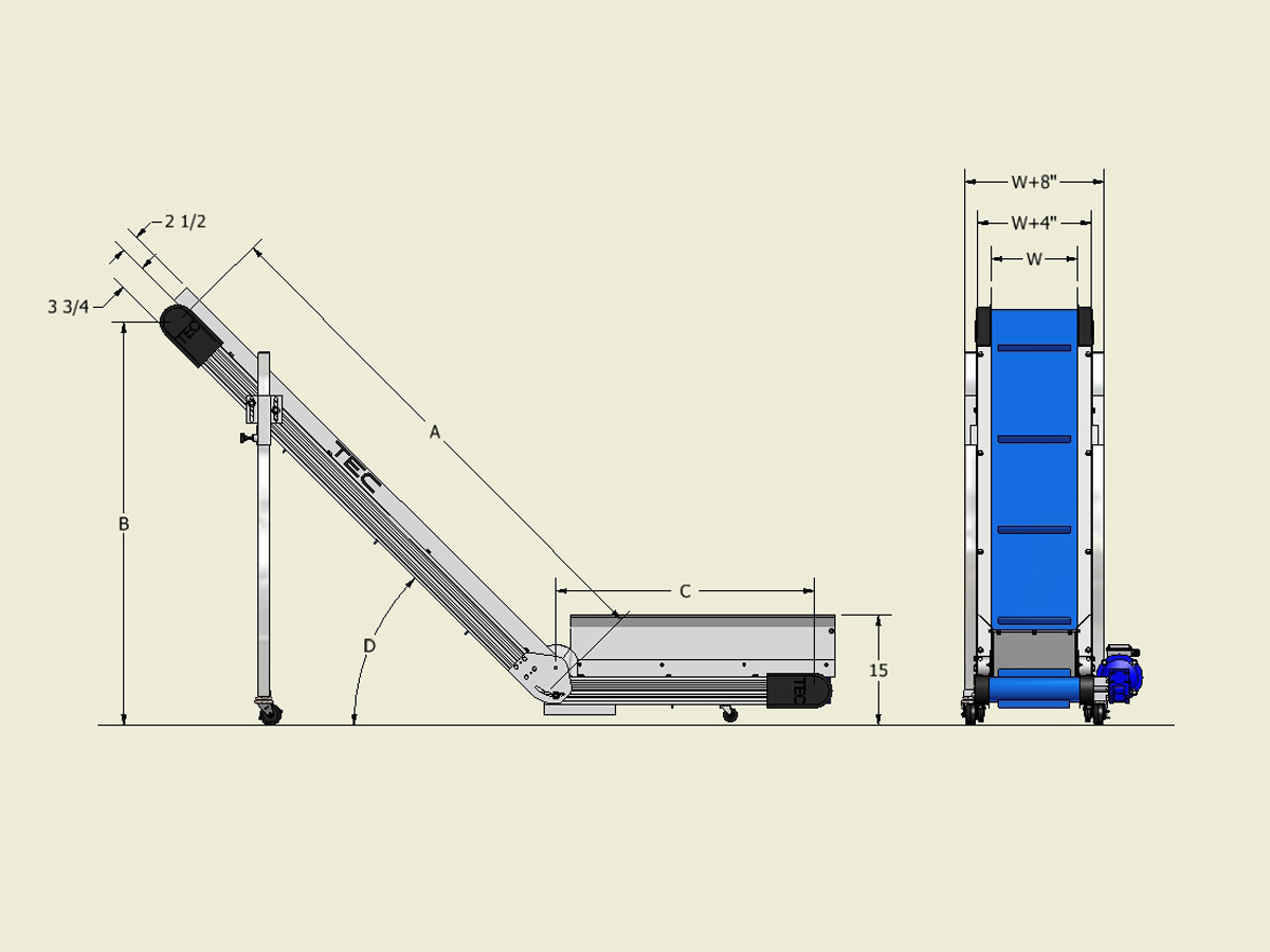 Horizontal-to-Incline - Ultraline Series Conveyors - TEC Engineering Corp.
